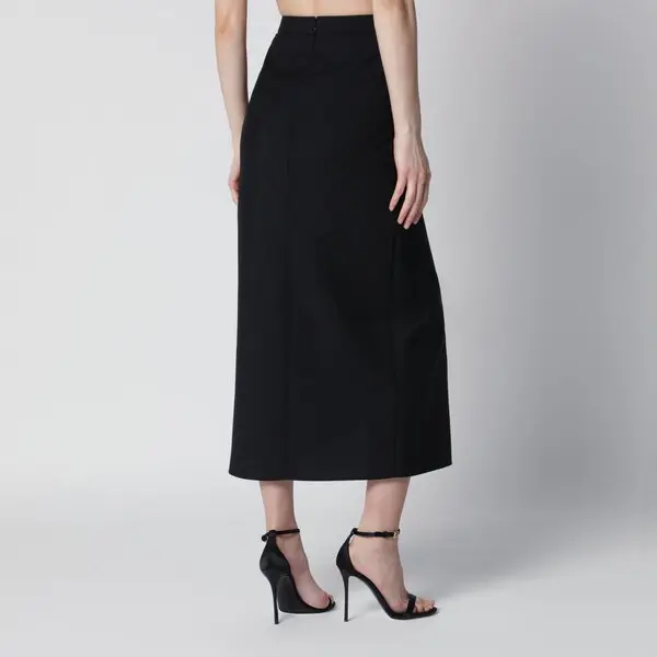 Givenchy Draped Skirt In Wool And Mohair