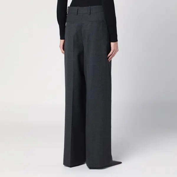 Givenchy Dark Wool Wide Trousers