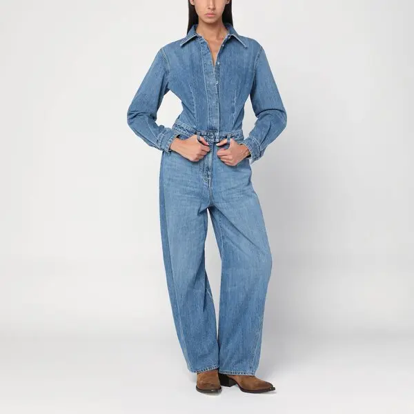Givenchy Medium Blue Denim Jumpsuit - Light Blue