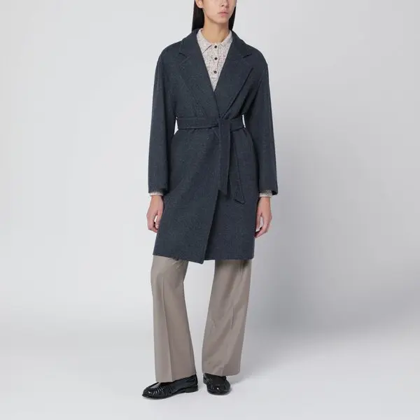 Max Mara Virgin Wool Robe Coat