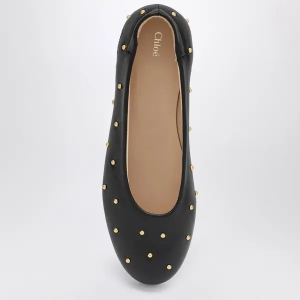 Chloé Ballerina Flats With Stud Embellishments