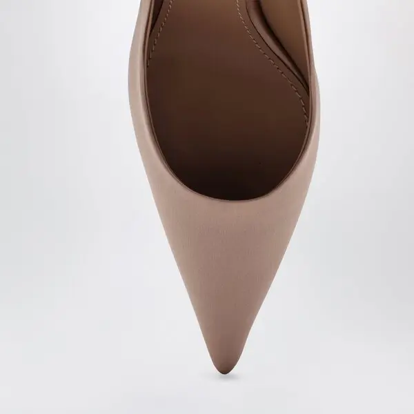 Dolce & Gabbana Satin Slingback With Dg Logo