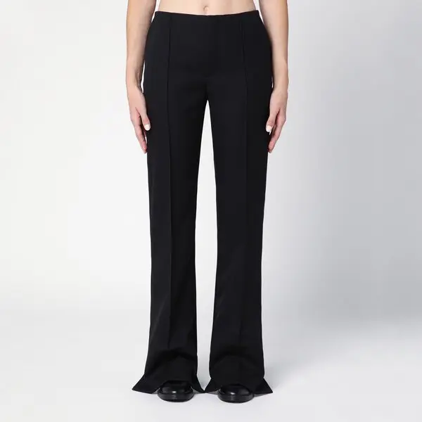 Chloé Virgin Wool Asymmetrical Trousers