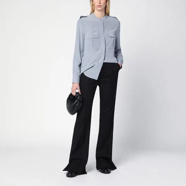 Chloé Virgin Wool Asymmetrical Trousers