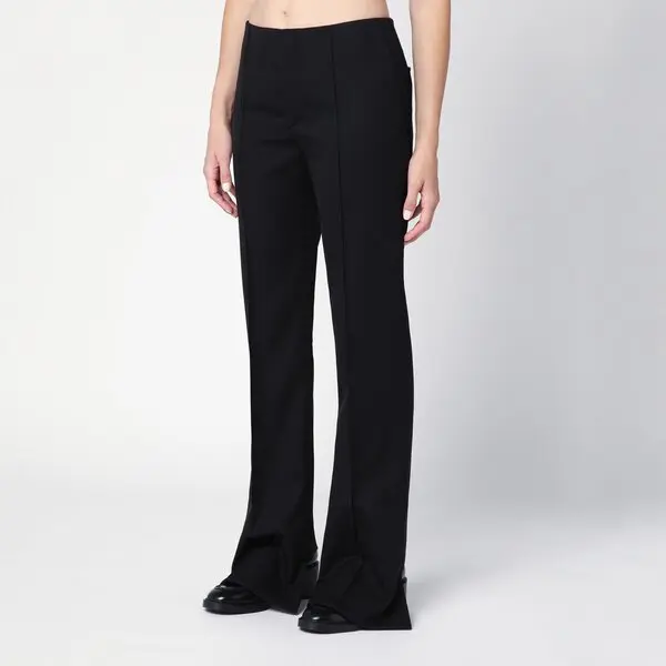 Chloé Virgin Wool Asymmetrical Trousers