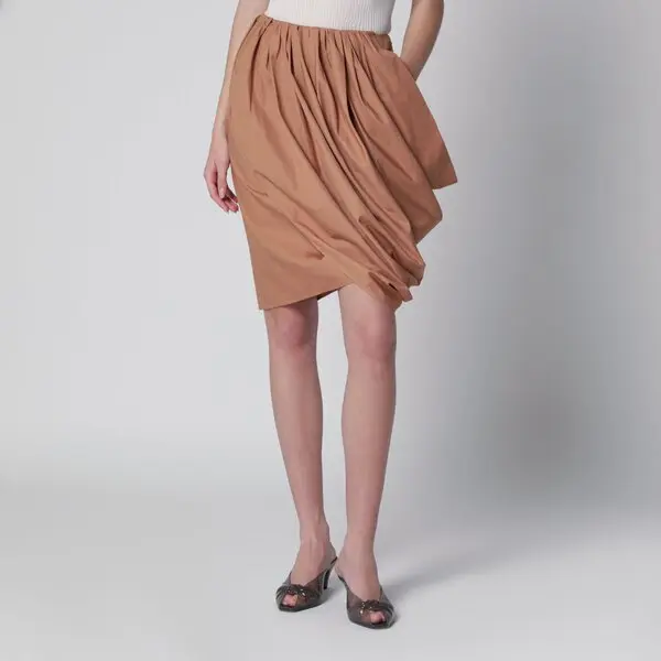 Chloé Reef Shell Cotton Wrap Skirt - Brown