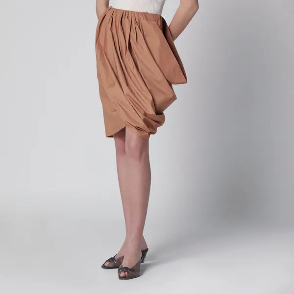 Chloé Reef Shell Cotton Wrap Skirt - Brown