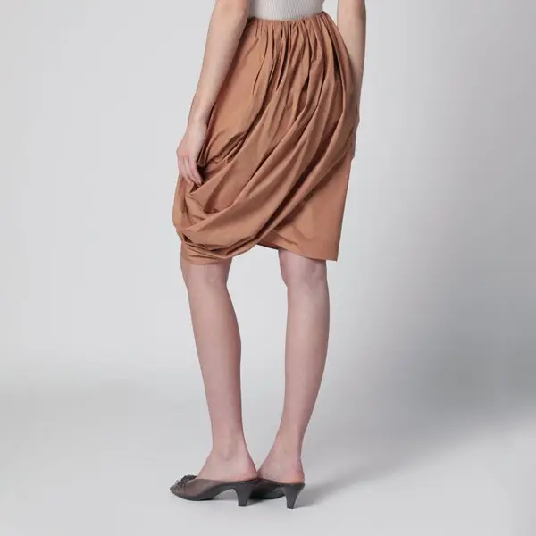 Chloé Reef Shell Cotton Wrap Skirt - Brown