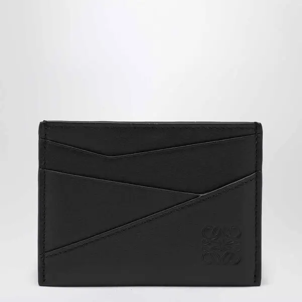 Loewe Leather Puzzle Card Holder - Black