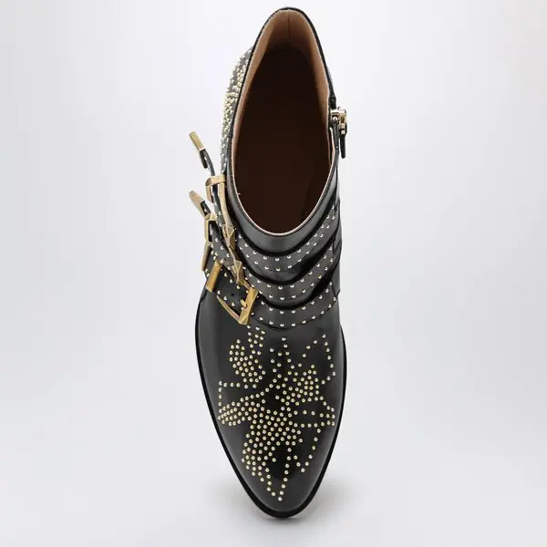 Chloé Susanna Studded Ankle Boots - Black