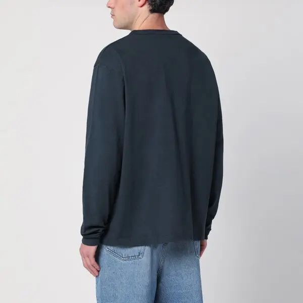 Champion Navy Long-sleeved T-shirt - Blue