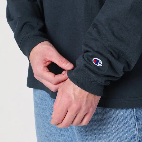 Champion Navy Long-sleeved T-shirt - Blue