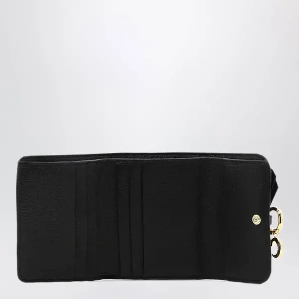 Chloé Small Alphabet Trifold Wallet Black - Blue