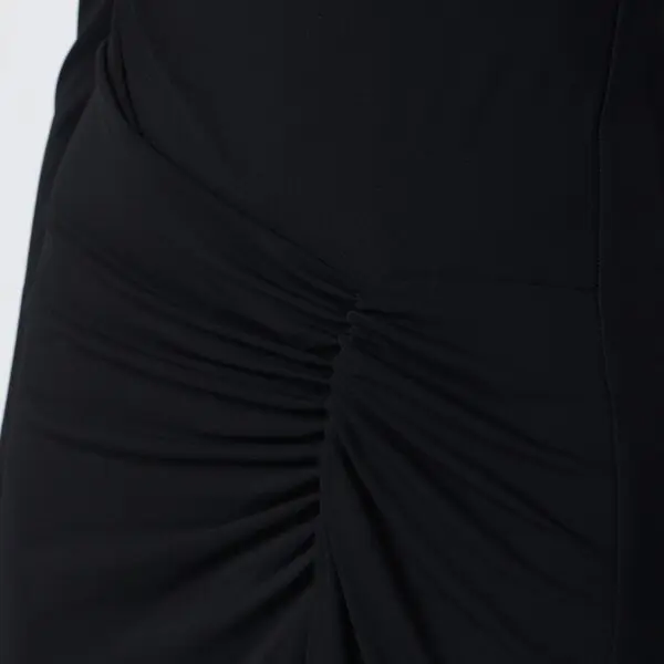 Simkhai Ferrera Draped Jersey Midi Dress - Black
