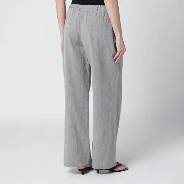 Loulou De Saison Pleated Wide-leg Trousers - Grey