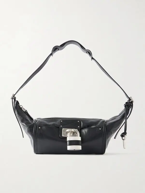 Chloé Paddington Leather Shoulder Bag - Black