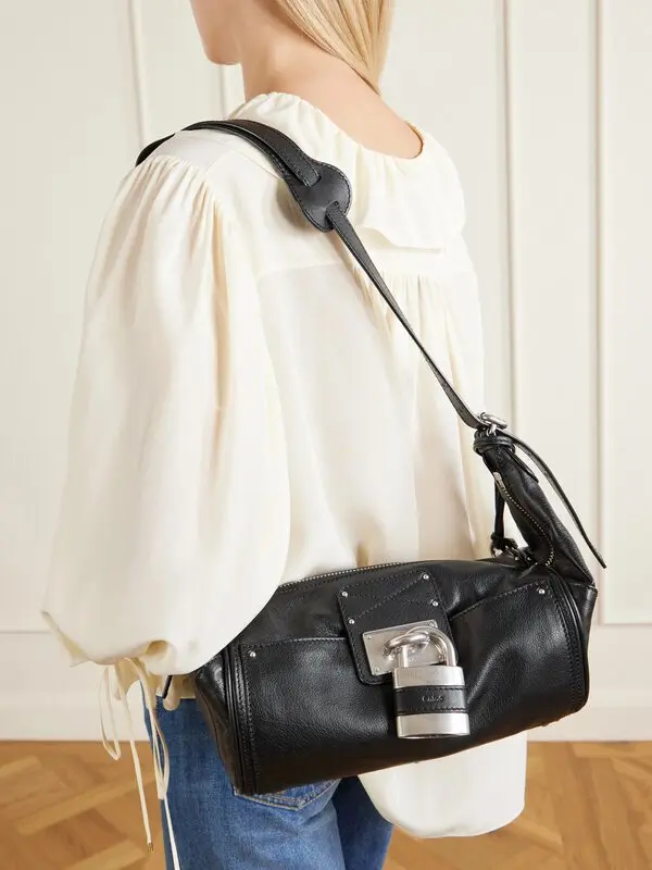 Chloé Paddington Leather Shoulder Bag - Black