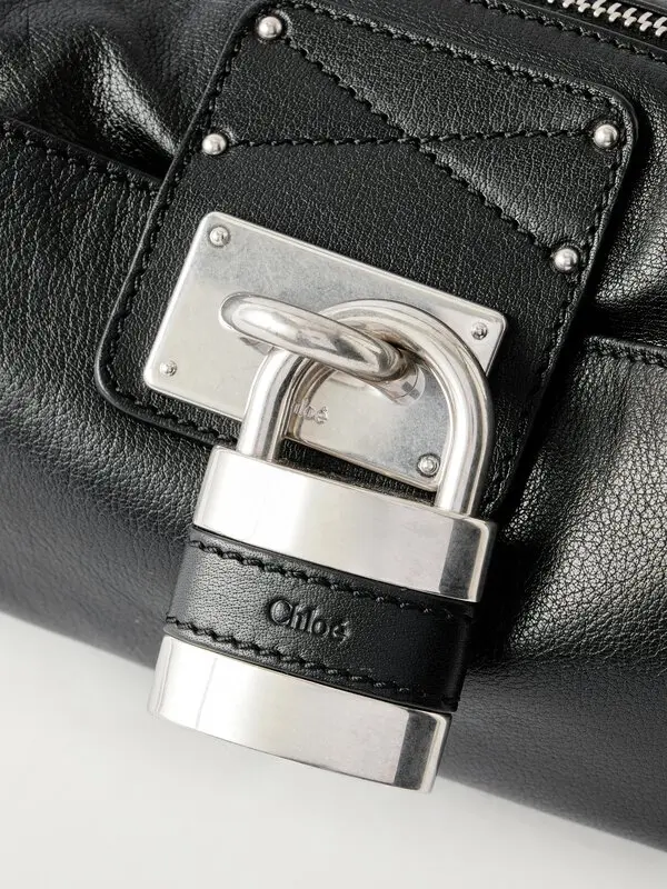 Chloé Paddington Leather Shoulder Bag - Black