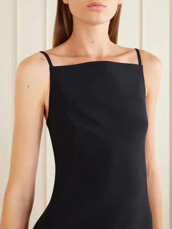 Givenchy Draped Cady Midi Dress - Black