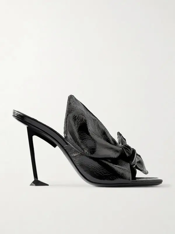 Givenchy Boudoir" Leather Mules With Bow Detailing