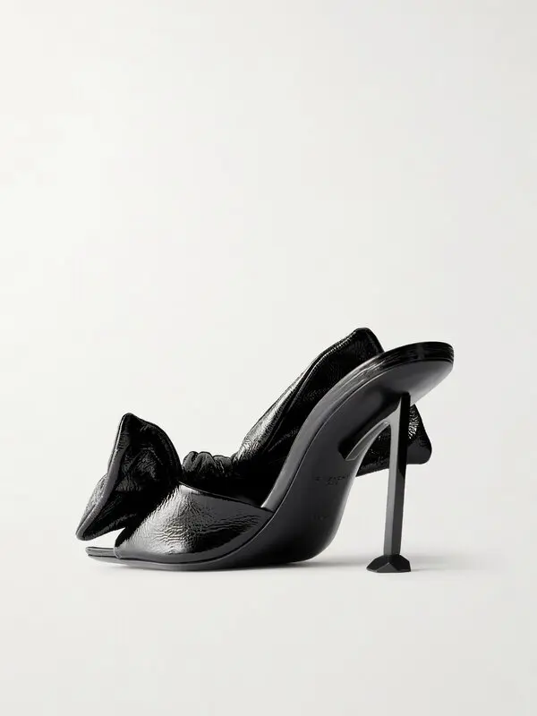 Givenchy Boudoir" Leather Mules With Bow Detailing