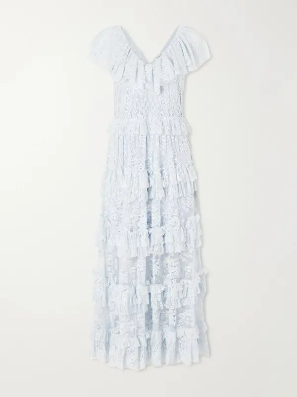 Sea Sharleen Ruffled Lace Maxi Dress