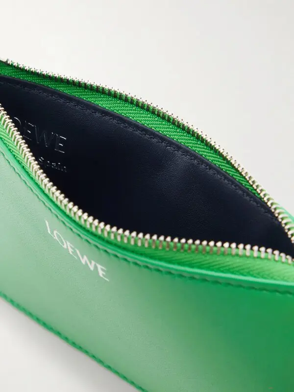 Loewe Knot Leather Cardholder - Green