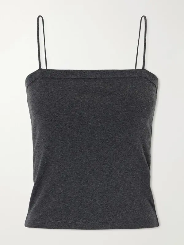 ST. AGNI Organic Cotton-jersey Tank - Gray