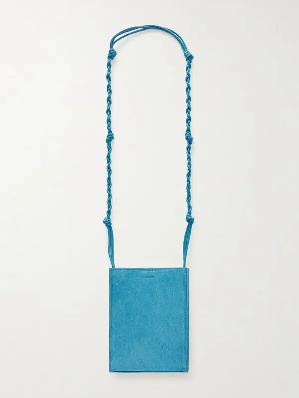 JIL SANDER Tangle Small Suede Shoulder Bag