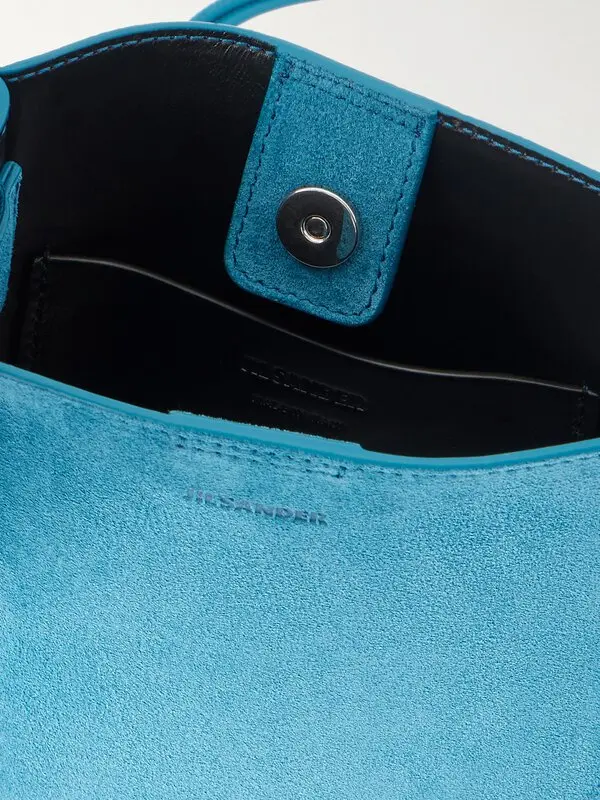 JIL SANDER Tangle Small Suede Shoulder Bag