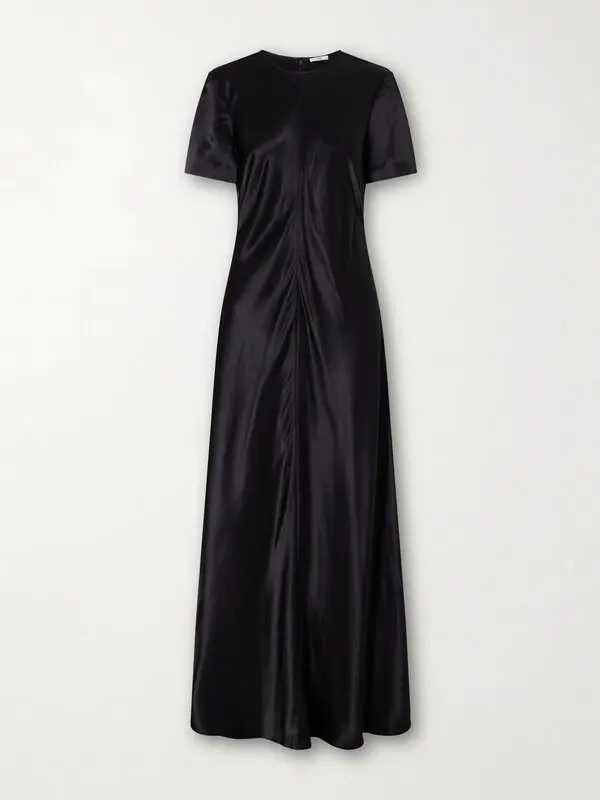 FFORME Akriti Satin-crepe Maxi Dress - Black