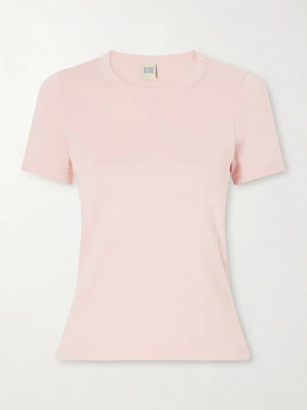 FLORE FLORE Car" Organic Cotton-jersey T-shirt - Pink