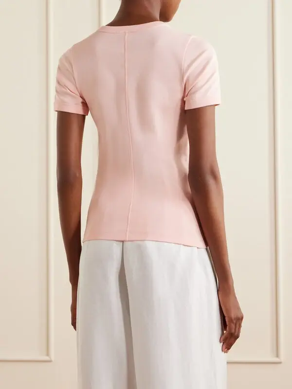 FLORE FLORE Car" Organic Cotton-jersey T-shirt - Pink