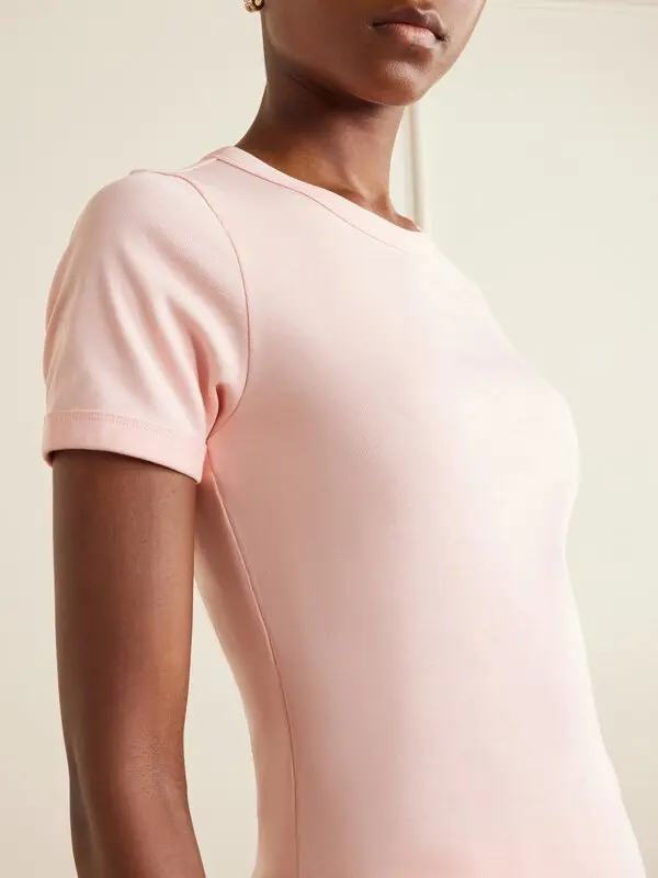 FLORE FLORE Car" Organic Cotton-jersey T-shirt - Pink