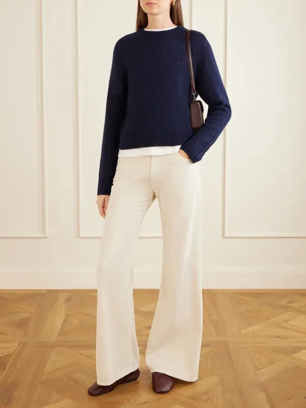 LISA YANG Solene Cashmere And Silk-blend Sweater