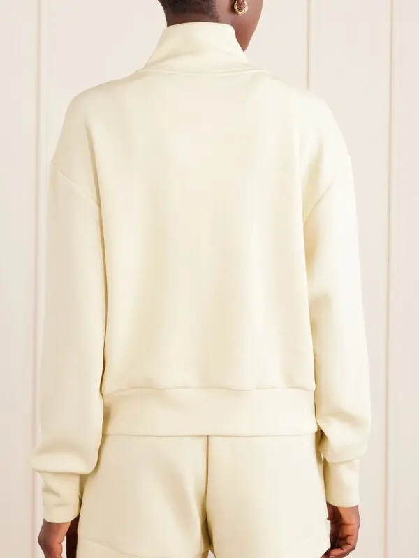 Varley Davidson Jersey Sweatshirt With Half-zip Neckline - Yellow