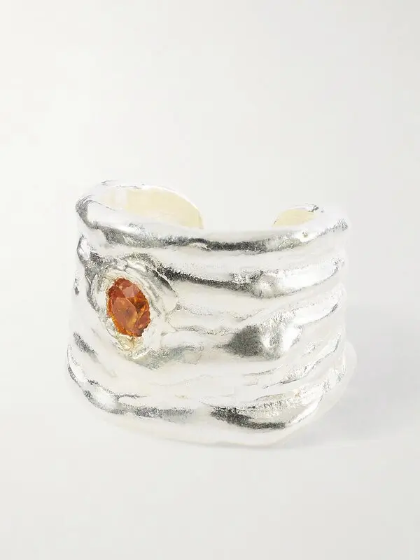 SIMUERO Sterling And Sapphire Toe Ring - Silver