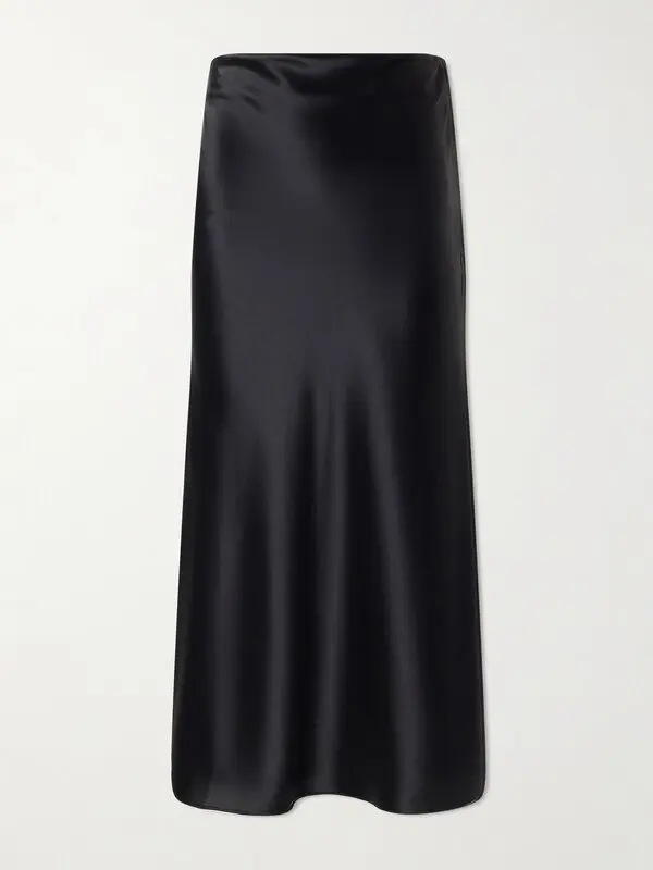 Galvan Valletta Satin Midi Skirt
