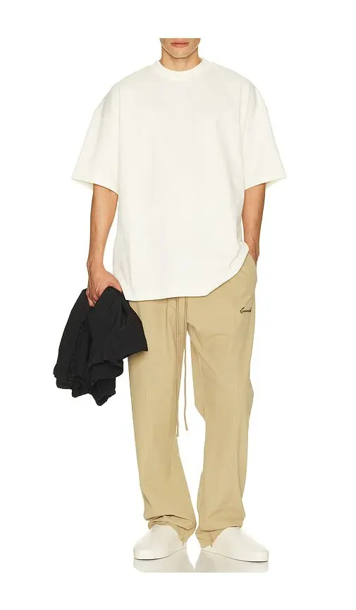 Fear Of God Signature 90's Short Sleeve Tee In White - Ivory