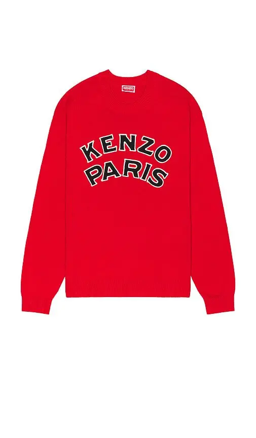 Kenzo Emblem Jumper In Red