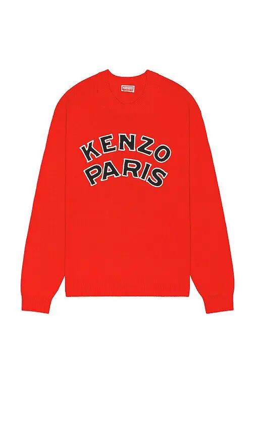 Kenzo Emblem Jumper In Red
