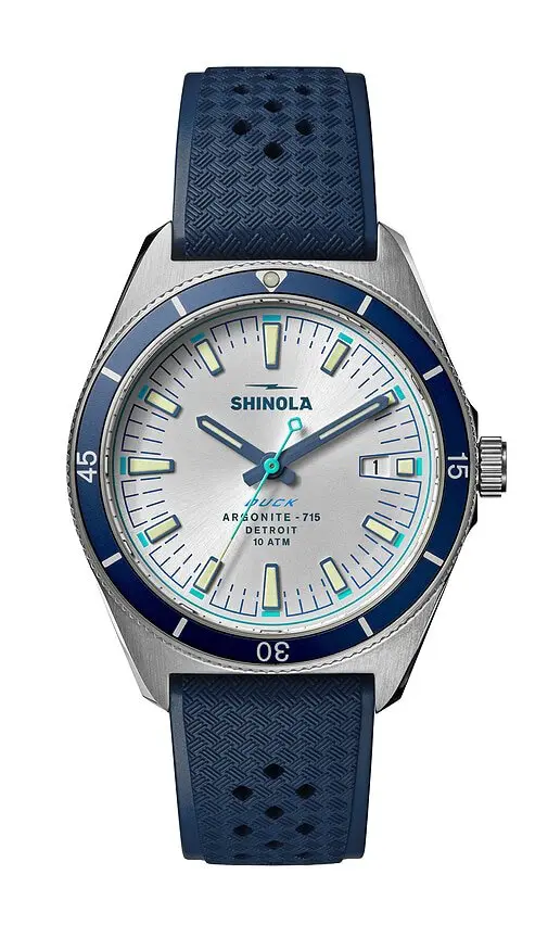 Shinola Duck 40mm Watch In Blue