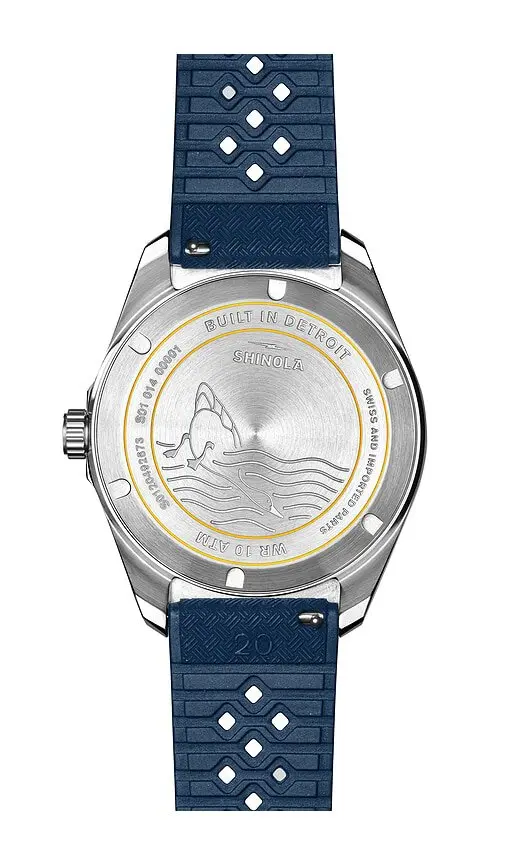 Shinola Duck 40mm Watch In Blue