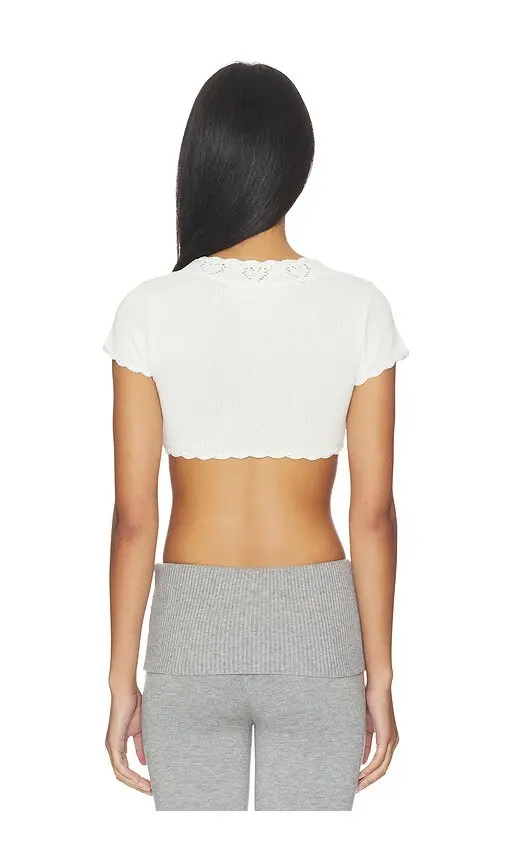 Frankies Bikinis X Paige Lorenze Eternity Crochet Front-tie Blouse