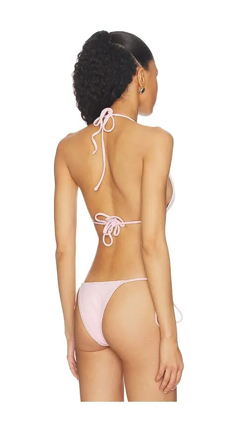 Frankies Bikinis Ribbed Bikini Top