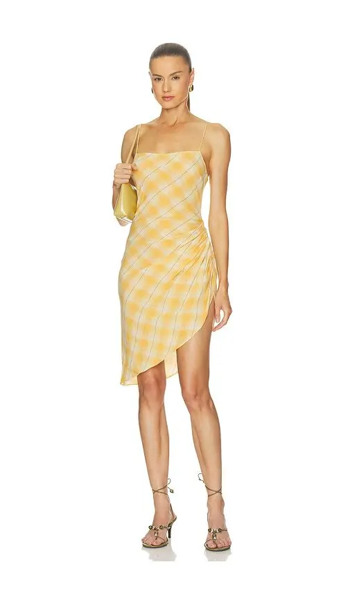 Ronny Kobo Alaina Dress In Yellow