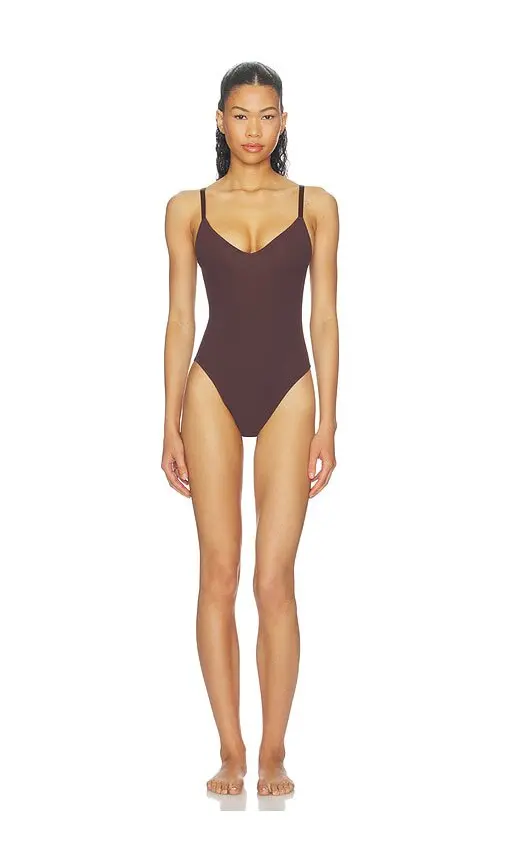 NEGATIVE UNDERWEAR Base Cami Bodysuit - Espresso