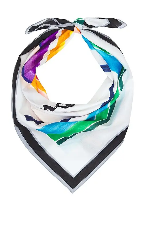 Missoni Foulard Bandana In White - Stripe Multi