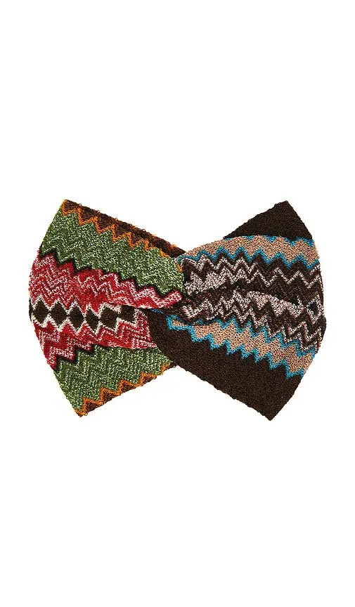 Missoni Head Band In Multi - Black Multi