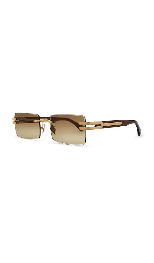 JAMES ORO Baron Sunglasses In Brown
